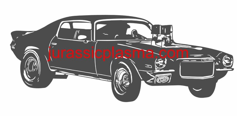 Camaro Drag Race DXF SVG Files ONLY for Plasma, Laser, Water Jet Vector ...