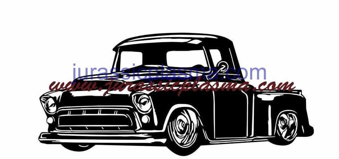 50's Chev Truck DXF SVG File for Plasma, Laser, Water Jet Vinyl Vector ...
