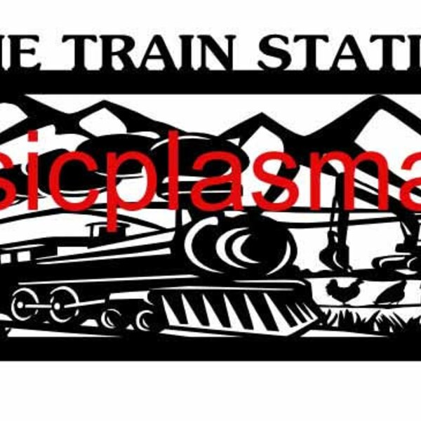 Laser Cut Train Station - Etsy