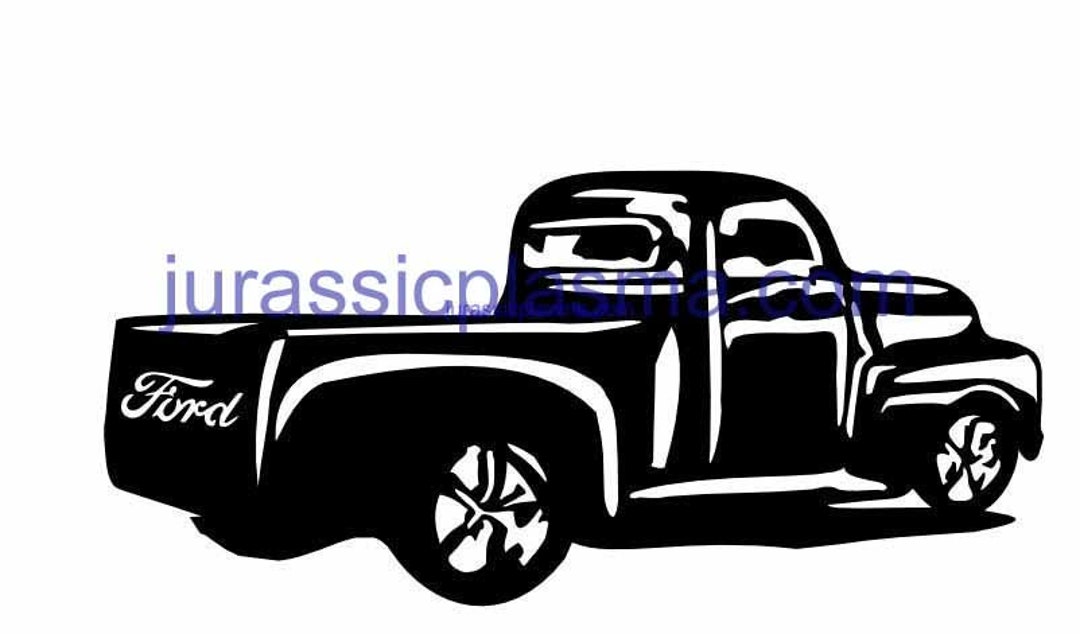 OLD Ford Truck Rear View DXF SVG File for Plasma, Laser, Water Jet ...
