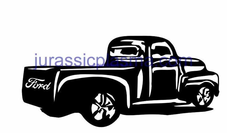 OLD Ford Truck Rear View DXF SVG File for Plasma Laser Water - Etsy