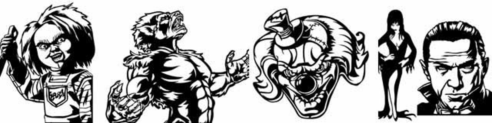 Halloween Sci-fi Package Horror Scary DXF SVG Files for - Etsy