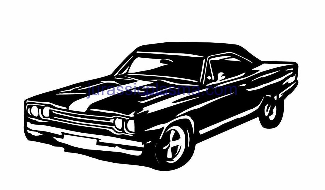 69 Dodge Road Runner DXF SVG File for Plasma, Laser, Water Jet Vinyl ...