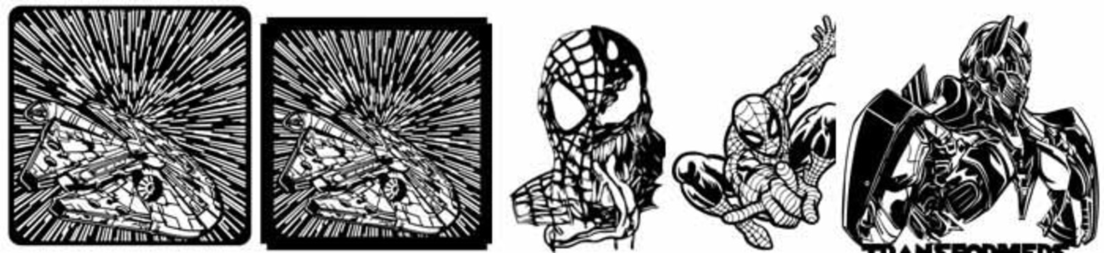 Halloween Sci-fi Package Horror Scary DXF SVG Files for - Etsy