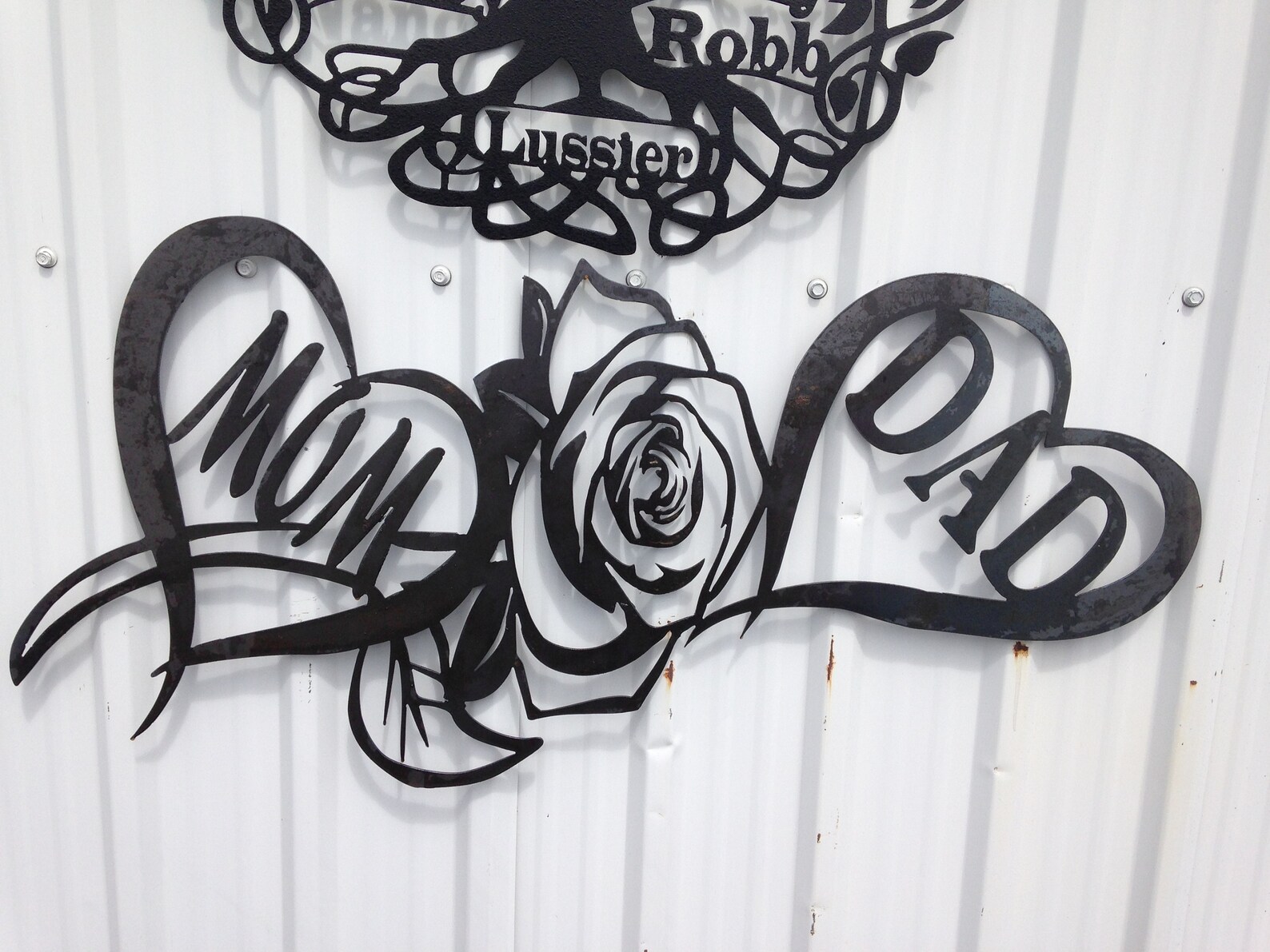 Mom and Dad Rose Gift Wall Art Dxf Svg - Etsy