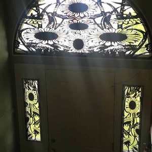 Sunflower Door Arch Image Dxf Svg Only - Etsy