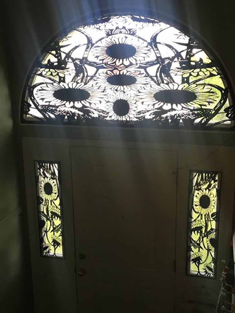 Sunflower Door Arch Image Dxf Svg Only - Etsy