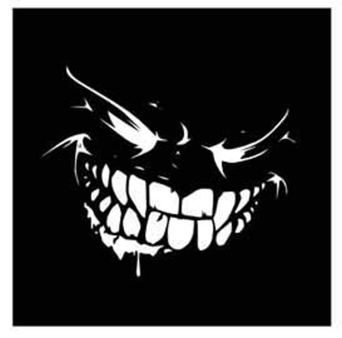 Halloween Creepy Grin Halloween Horror Scary DXF SVG File for Plasma ...