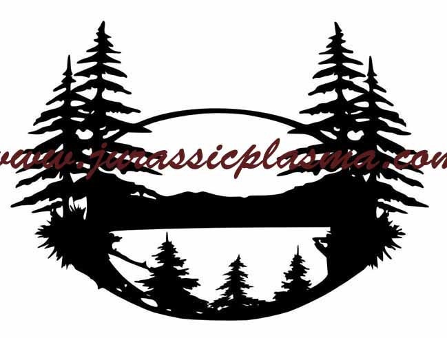 Mountains Lakes Sign Package Bundle DXF SVG File Bundle Plasma - Etsy ...