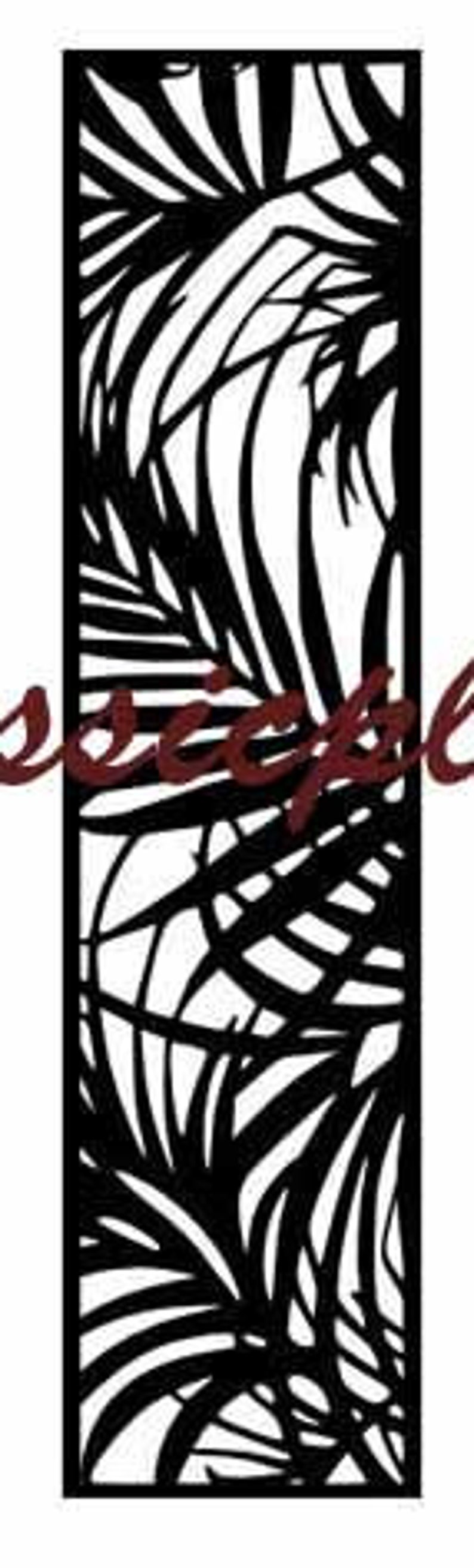 Palm Tree Leaf Pattern Panels DXF SVG File for Plasma Laser - Etsy Canada