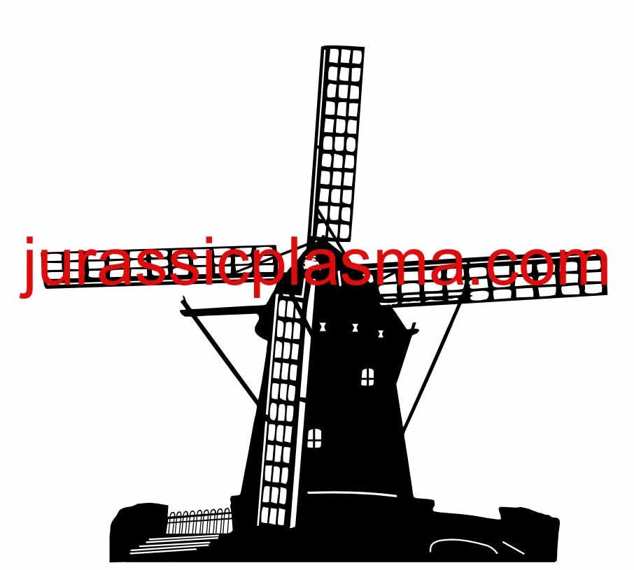 Windmill Dxf Svg File for Plasma, Laser, Water Jet Vinyl Vector - Etsy