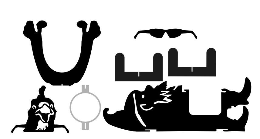 Beer Can Chicken Roaster Gnome Files DXF SVG Files ONLY for - Etsy