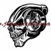 Turbo Skull DXF SVG File for Plasma, Laser, Water Jet Vinyl Vector ...