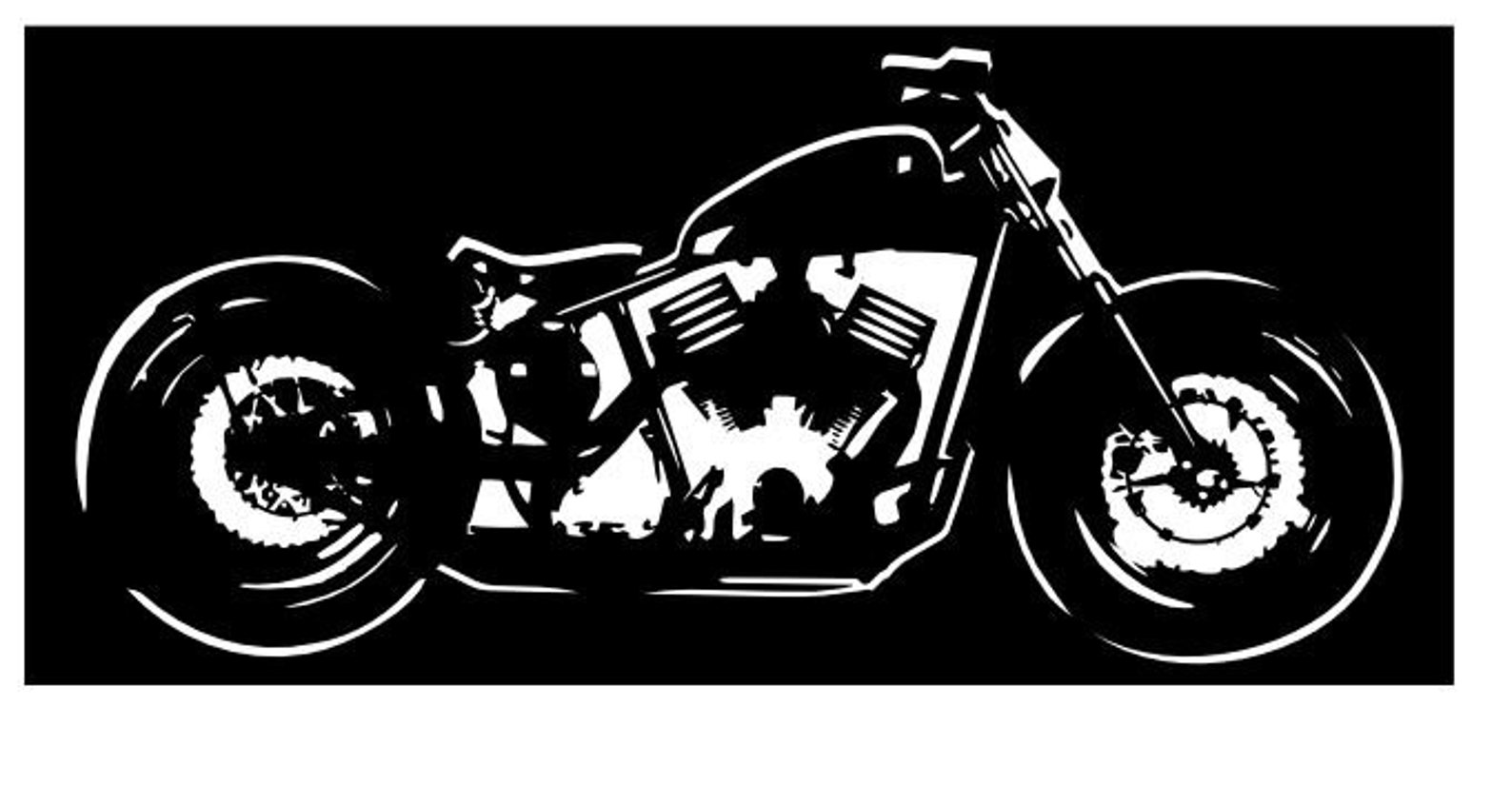 Harley, Chopper Motorbike Biker Dxf Svg File Firepit Plasma Cut File ...