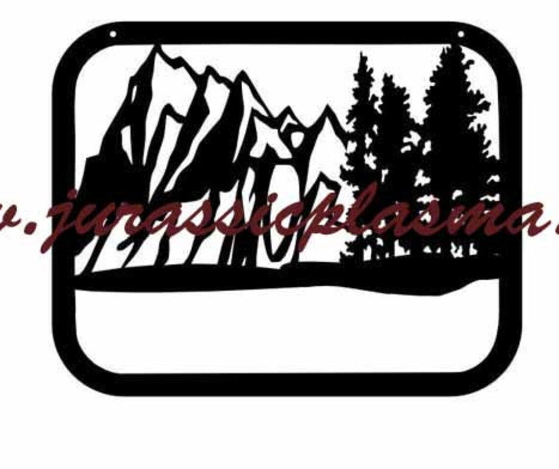 Mountains Lakes Sign Package Bundle DXF SVG File Bundle Plasma - Etsy