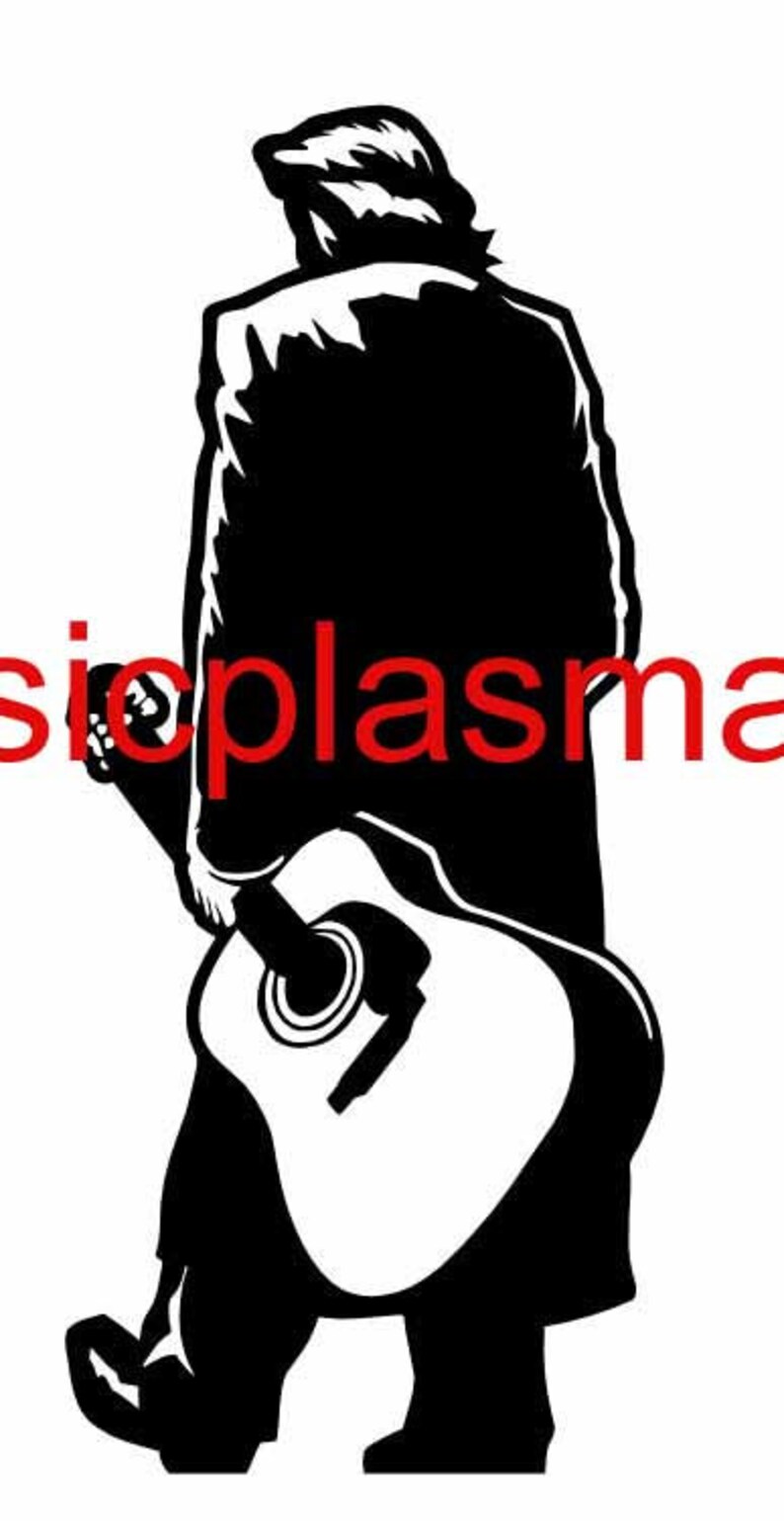 Johnny Cash Dxf Svg File for Plasma, Laser, Water Jet Vinyl Vector ...