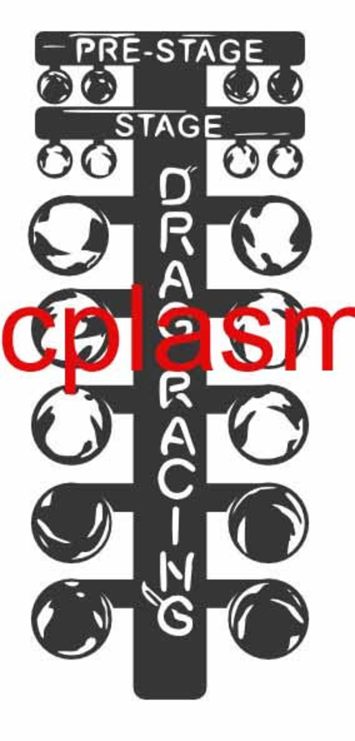 Drag Race Tree Real Style, 2 Layer Options DXF SVG Files ONLY for ...