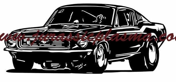 Ford Mustang Race Car Drag Race DXF SVG File for Plasma - Etsy Canada