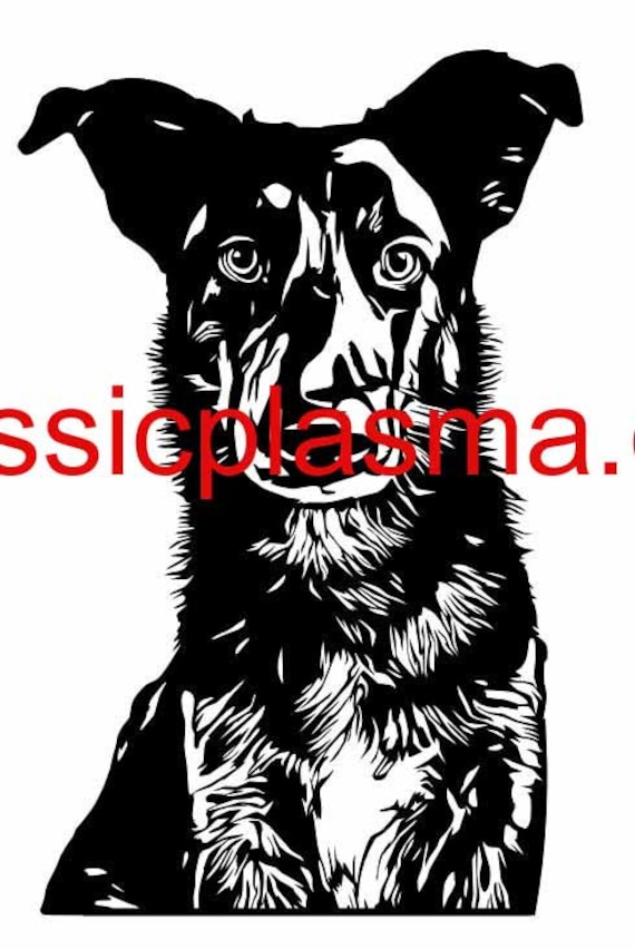 Dog Mutt Dxf Svg File for Plasma Laser Water Jet Vinyl | Etsy Australia