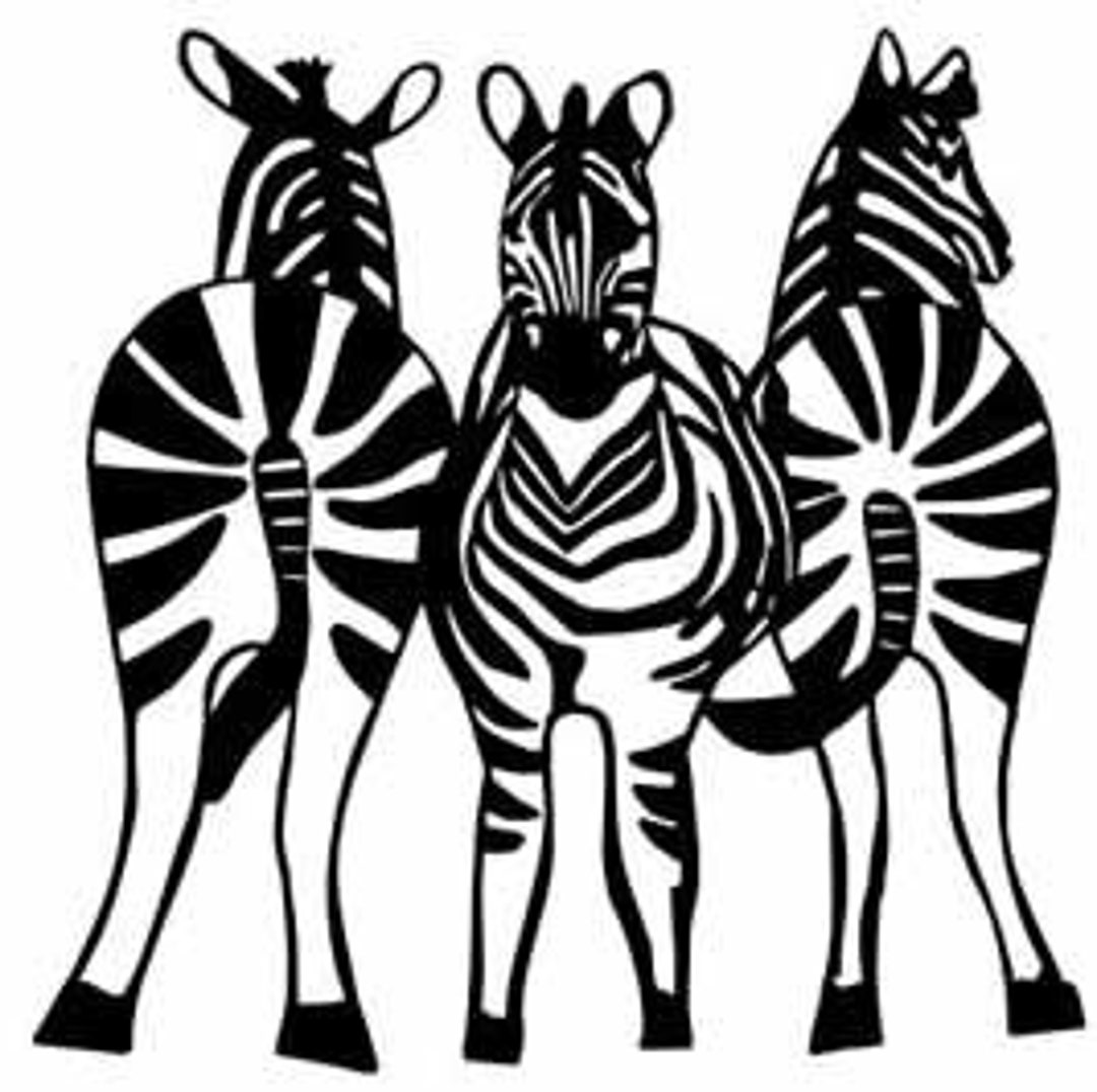 Zebras Dxf Svg File Plasma Cut Ready File ONLY. Zebra - Etsy