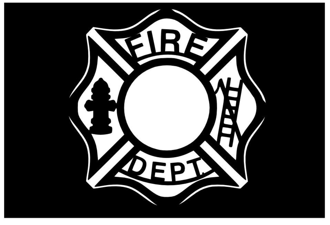 Fireman Crest Add Name to Center Svg Dxf Plasma Cut Ready File - Etsy