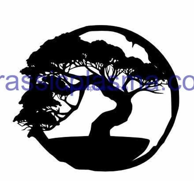 BONSAI Tree DXF SVG File for Plasma, Laser, Water Jet Vinyl Vector ...