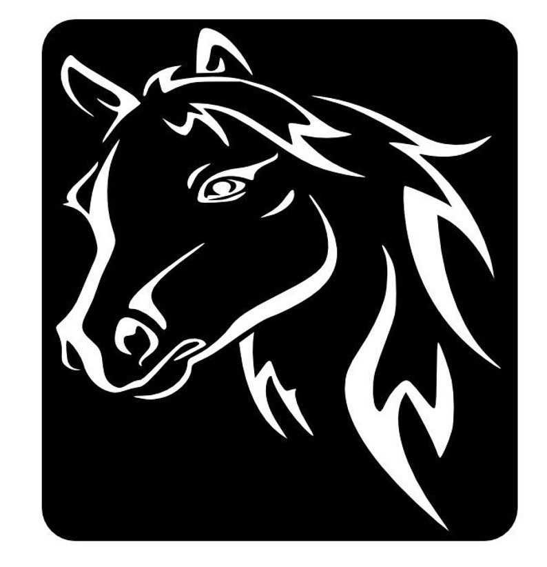 Horse Head Art, Dxf Svg File Plasma Cut Ready File Only - Etsy