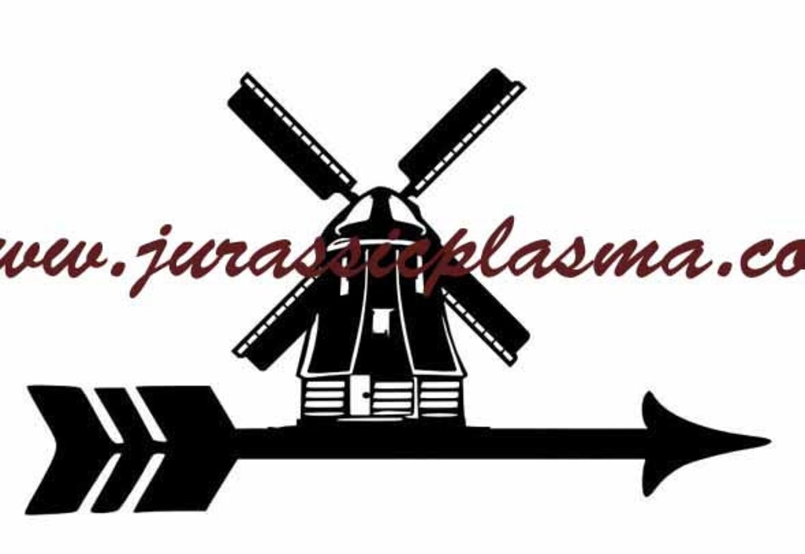 Windmill on Arrow DXF SVG File for Plasma, Laser, Water Jet Vinyl ...