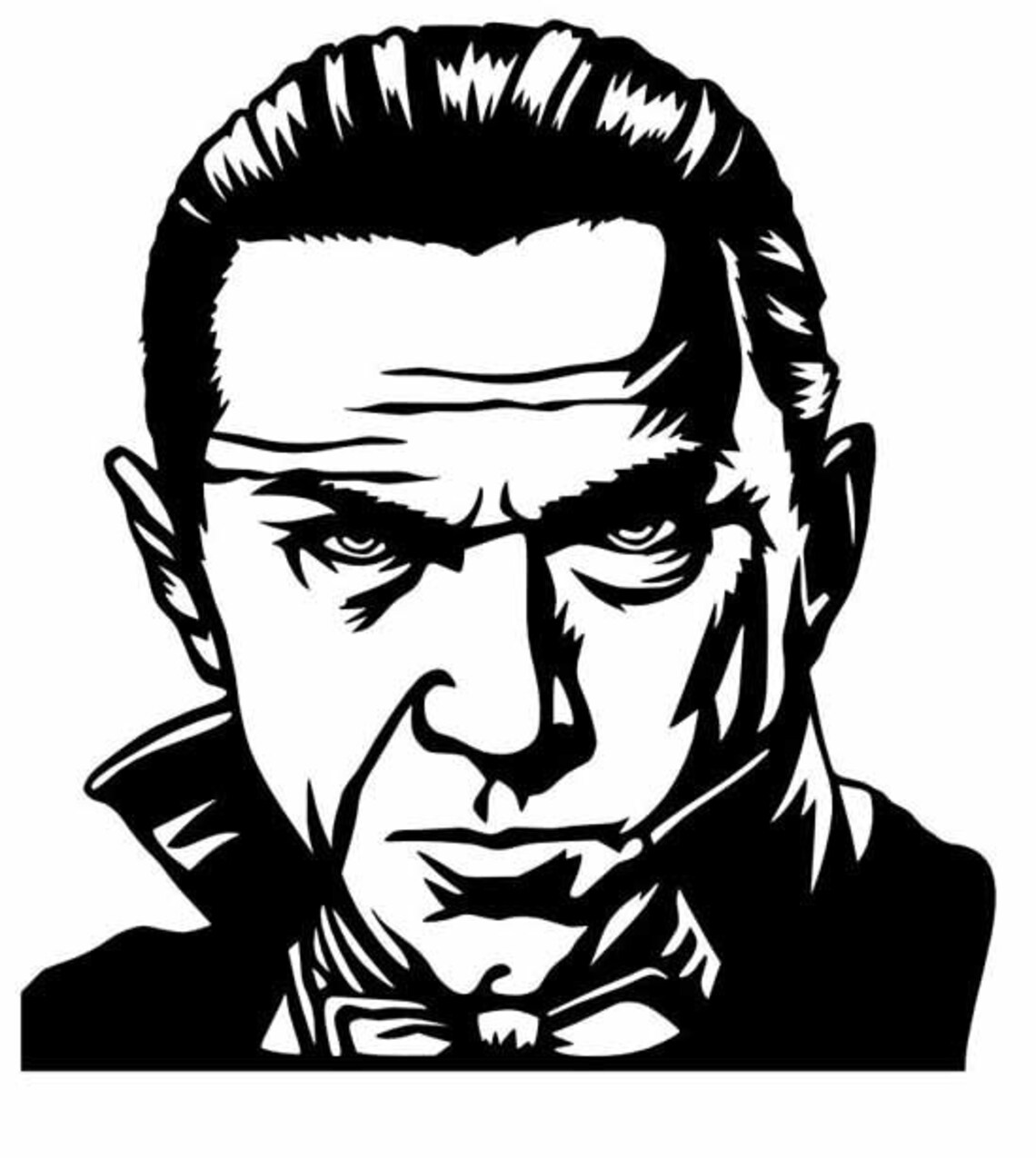 Dracula Classic Halloween Horror Scary DXF SVG File for Plasma, Laser ...