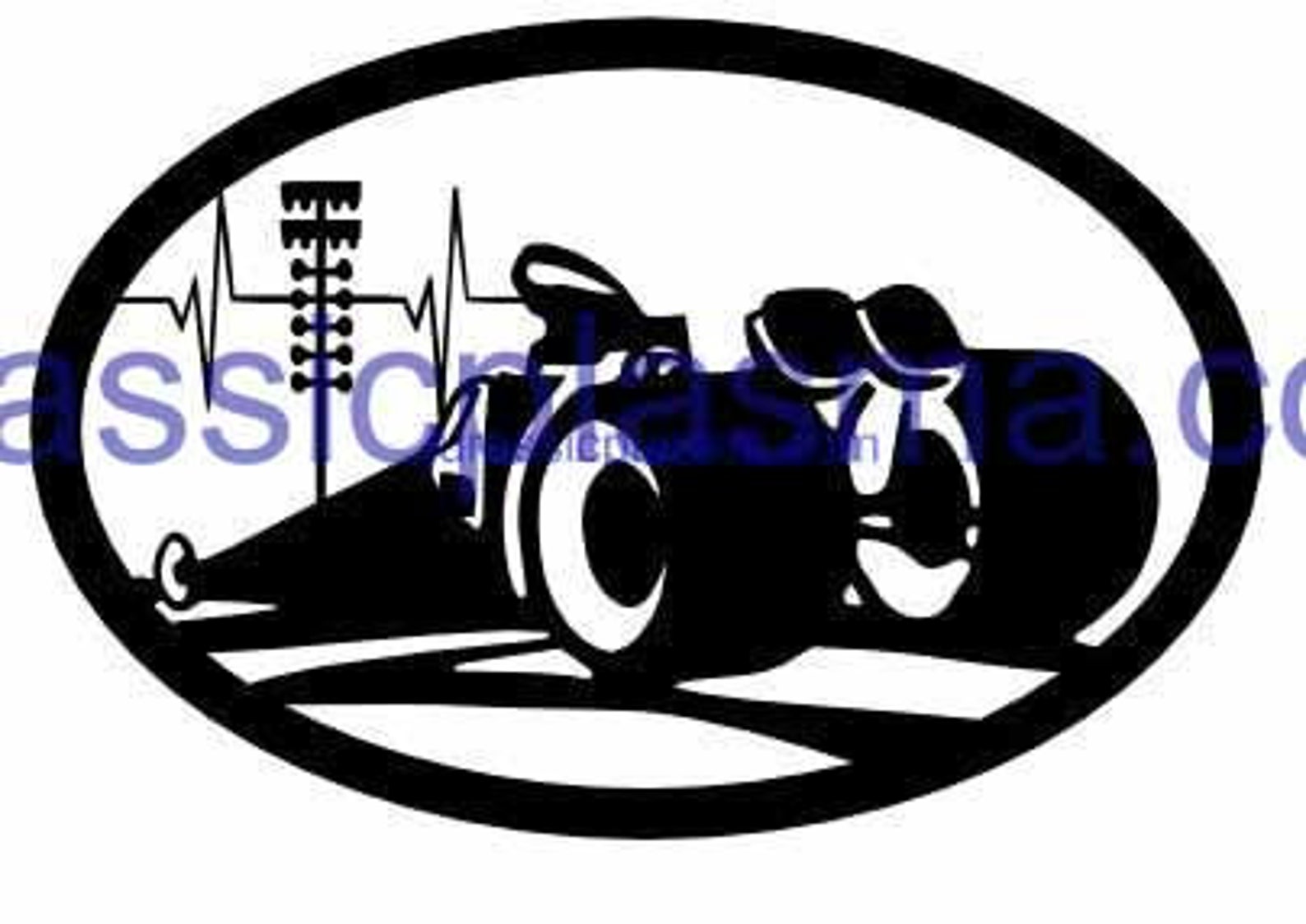Dragster Top E Drag Race Sign DXF SVG File for Plasma, Laser, Water Jet ...
