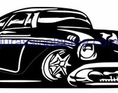 57 Chev Car Cartoon DXF SVG File for Plasma Laser Water Jet - Etsy Canada