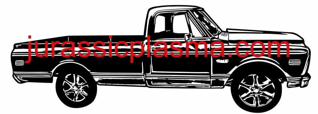 Chev Truck 70's DXF SVG Files ONLY for Plasma, Laser, - Etsy