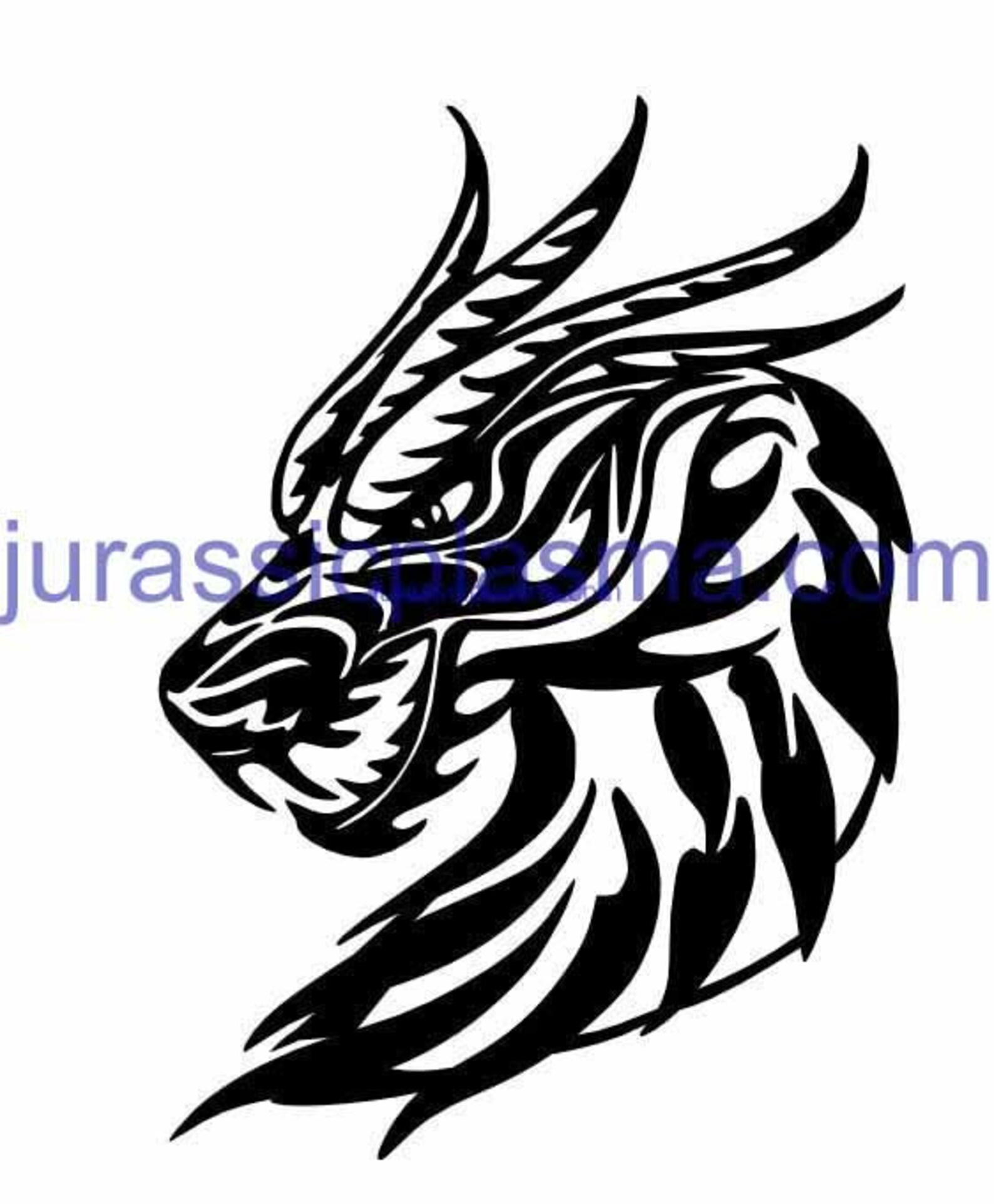 Dragon Head DXF SVG File for Plasma, Laser, Water Jet Vinyl Vector - Etsy