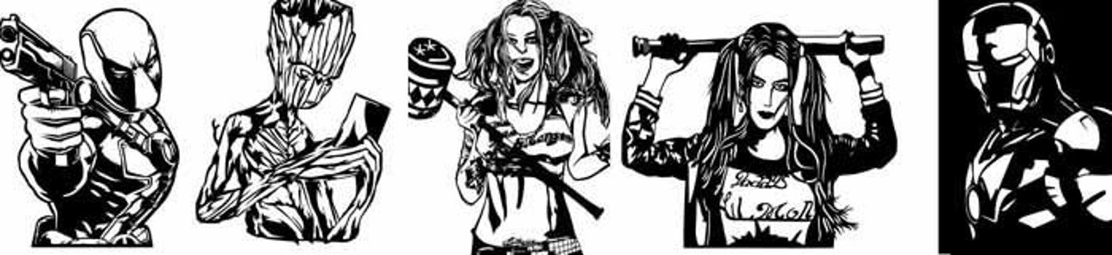 Halloween Sci-fi Package Horror Scary DXF SVG Files for - Etsy