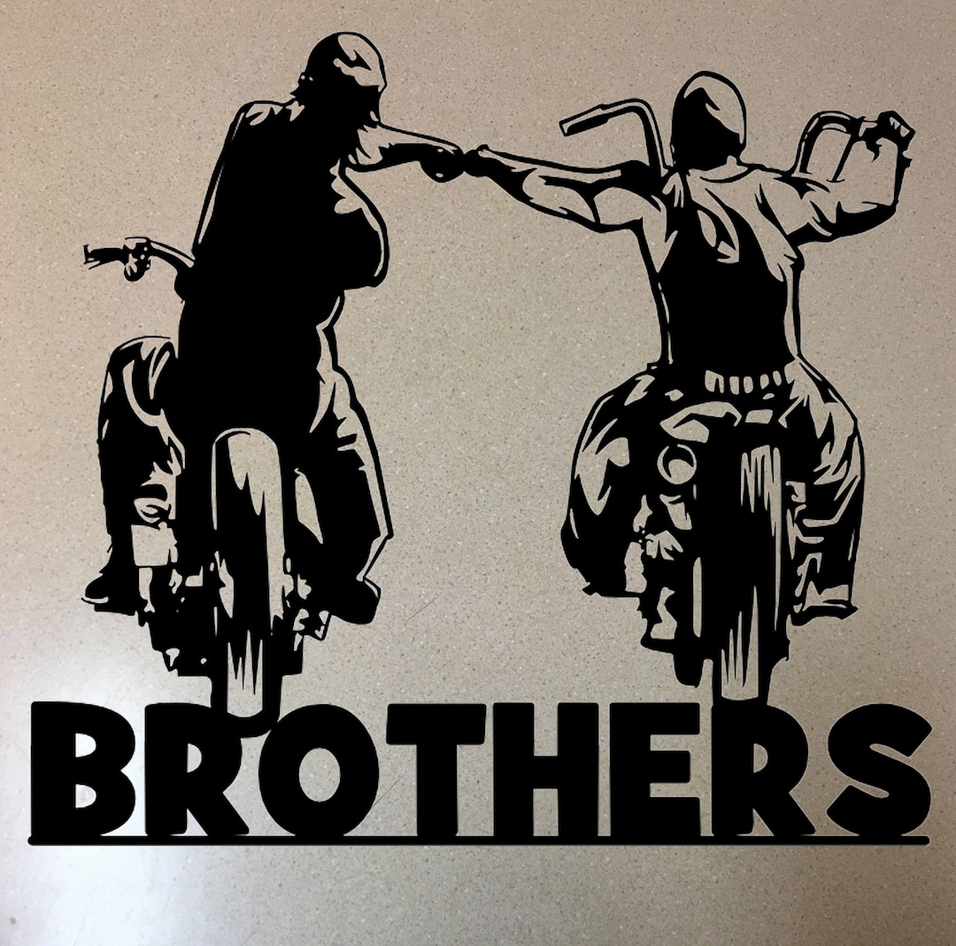 Biker Brothers Wall Art Harley Riders DXF SVG FILE Only - Etsy