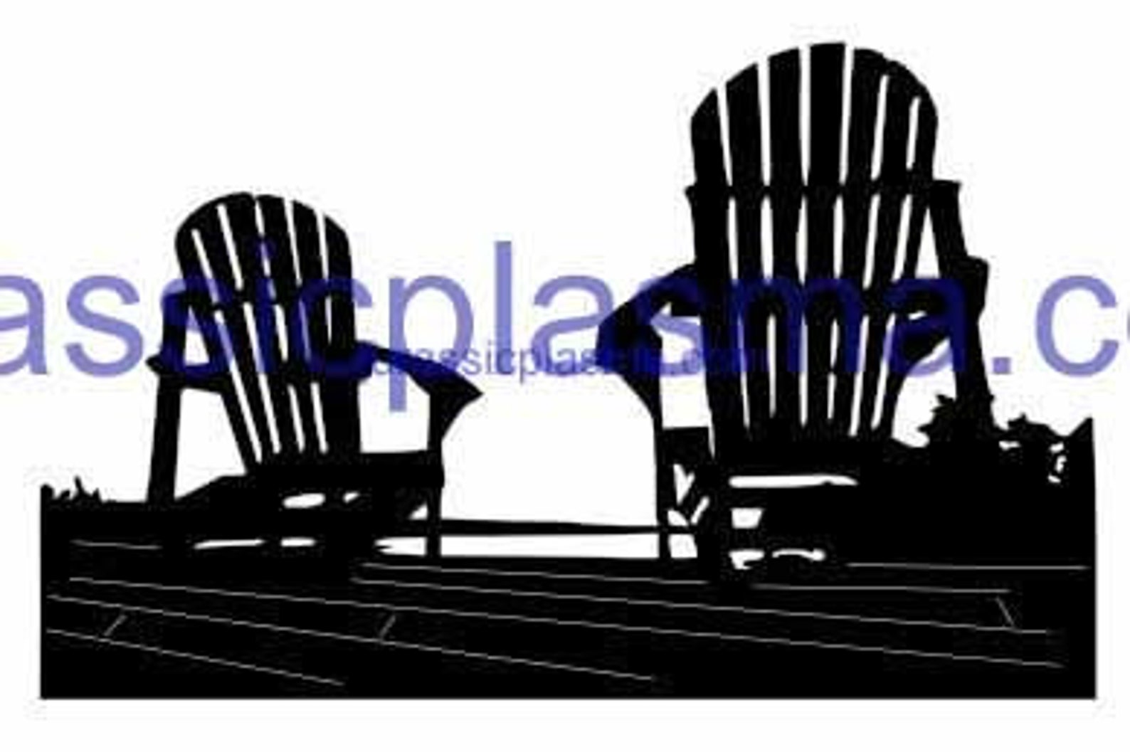 Lake Chairs on Dock DXF SVG File for Plasma Laser Water Jet - Etsy
