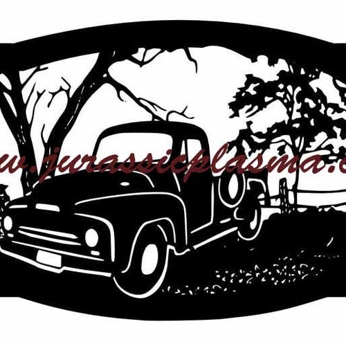 Farm Sign Tractor Wheat DXF SVG File Plasma Laser Water Jet - Etsy