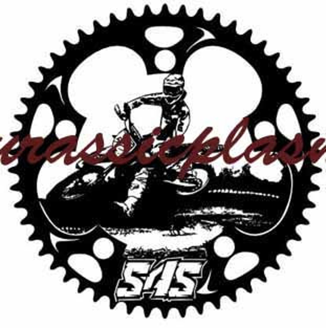 Motocross Dirt Bike Sprocket DXF SVG File for Plasma, Laser, Water Jet ...