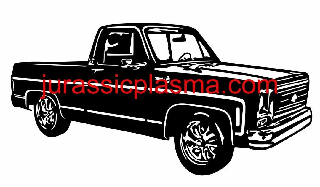 Chev Squarebody Truck Solo DXF SVG Files ONLY for Plasma, Laser, Water ...