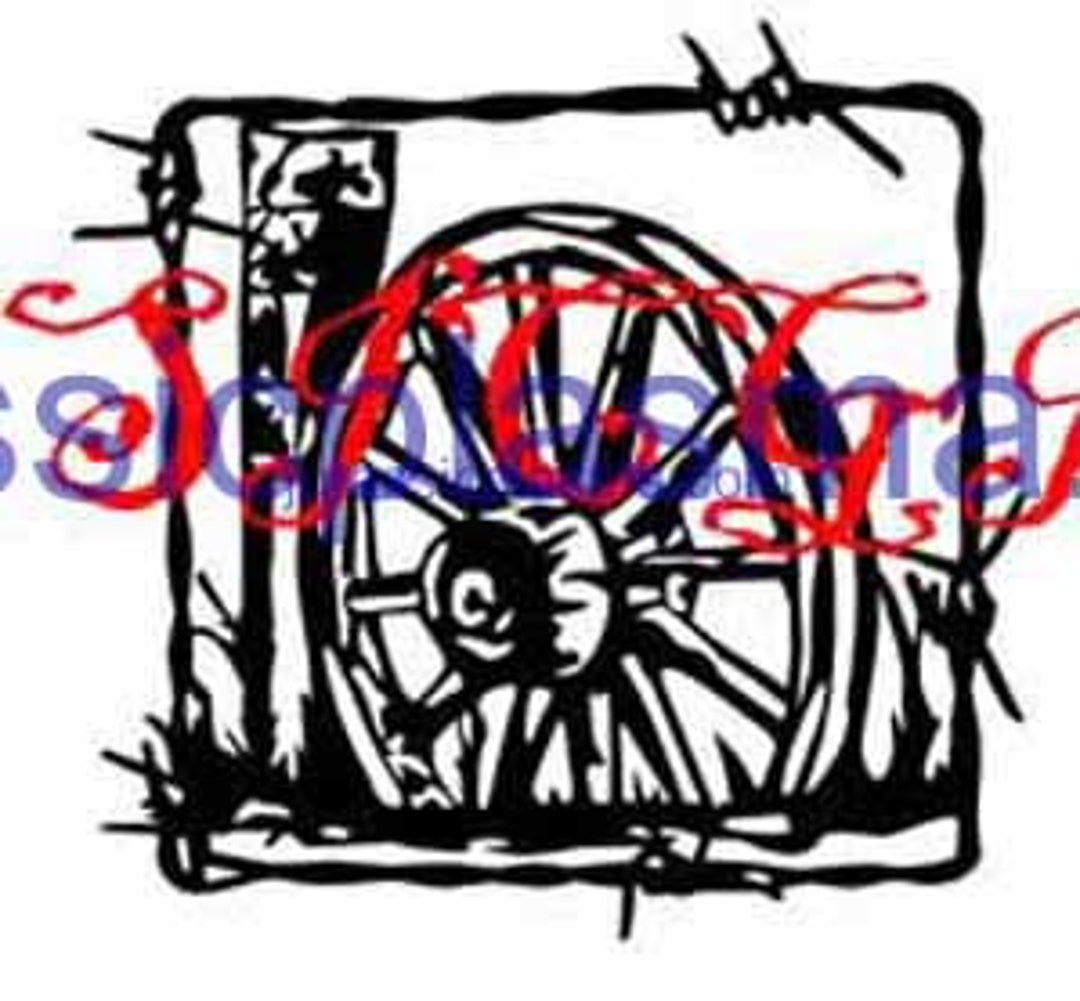 Wagon Wheel DXF SVG File for Plasma, Laser, Water Jet Vinyl Vector - Etsy