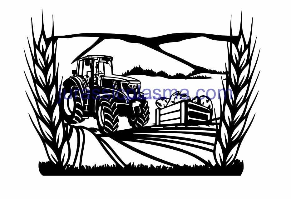 Potato Wheat Farm Sign DXF SVG File for Plasma Laser Water - Etsy Australia