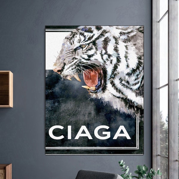 Framed Tiger Print - Etsy