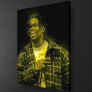 Travis Scott Motivational Canvas Artwork Home Office Decor - Etsy