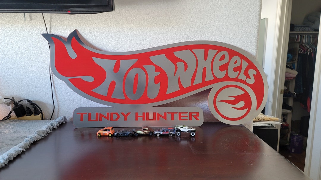 3 Foot Hot Wheels Sign With Name Custom - Etsy