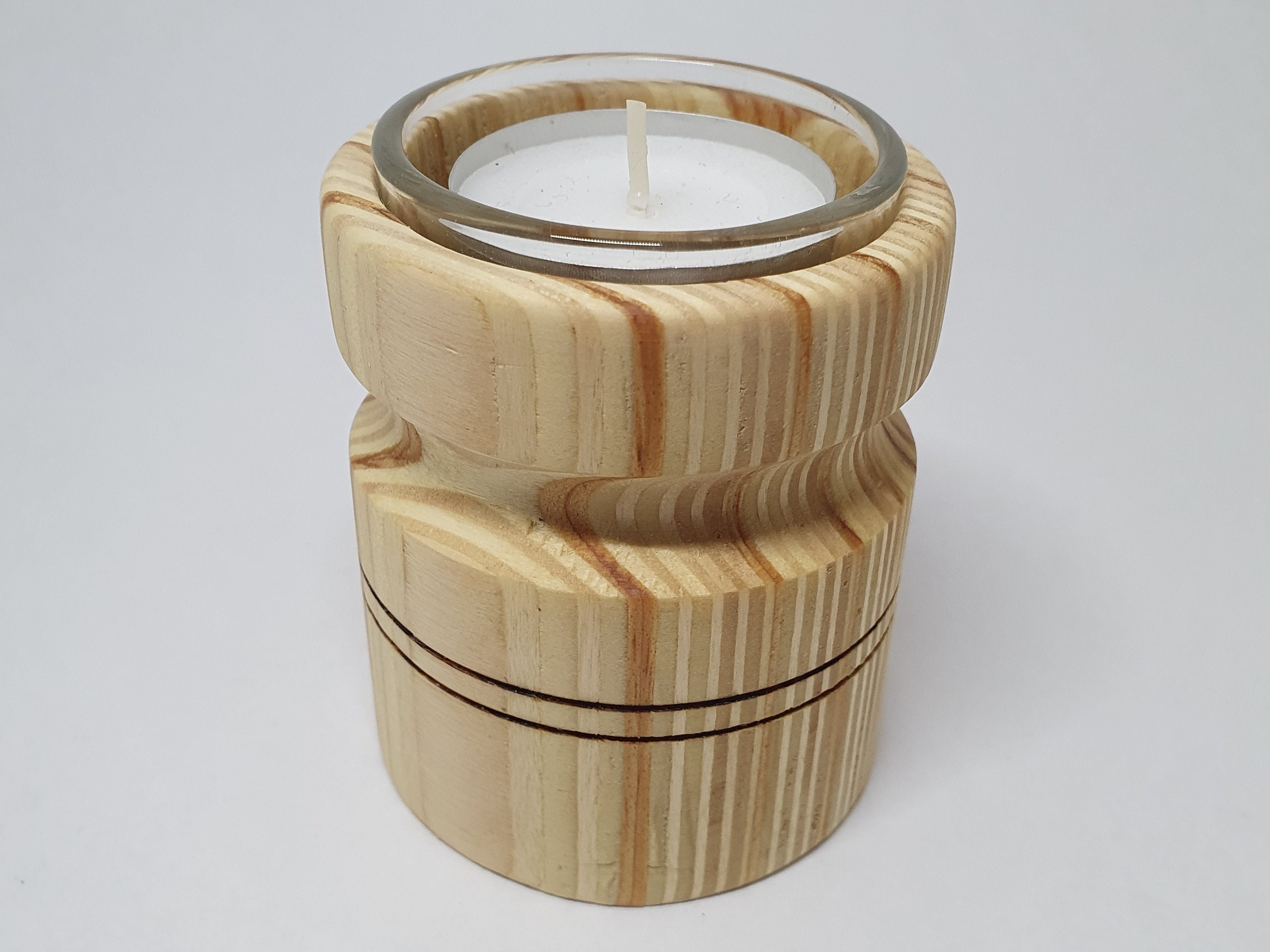 Tea Light Stand With Glass Insert - Etsy