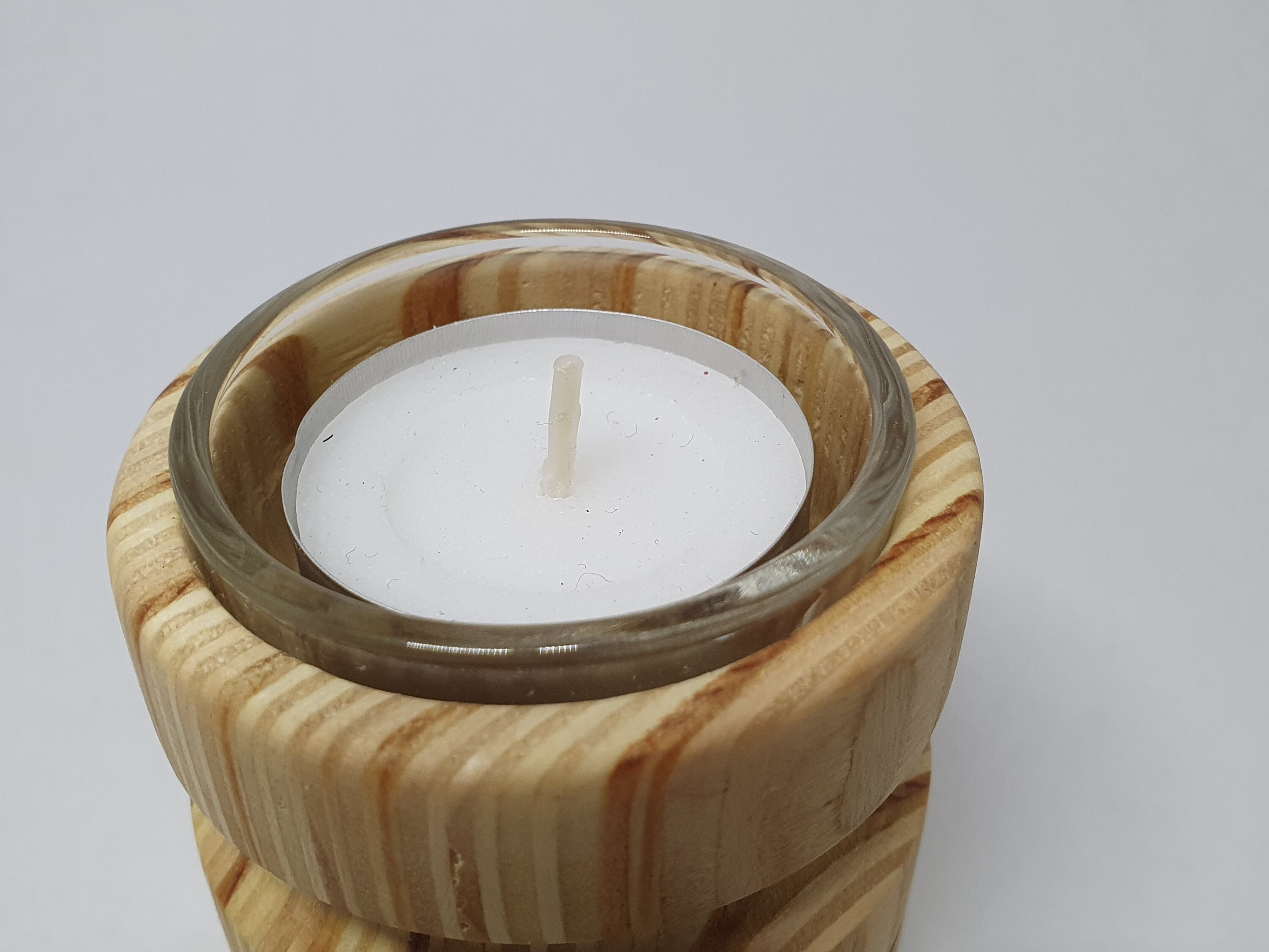 Tea Light Stand With Glass Insert - Etsy