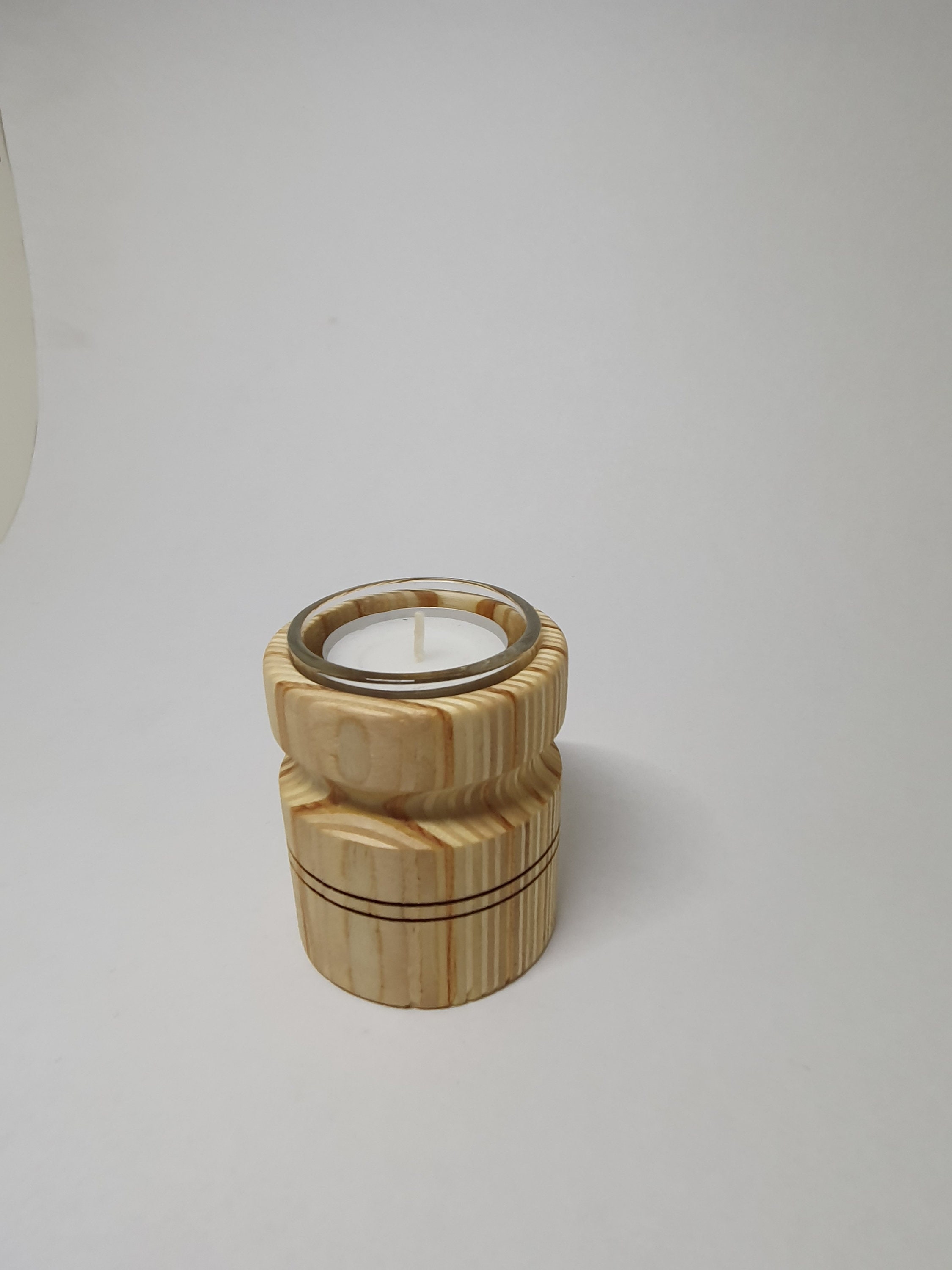 Tea Light Stand With Glass Insert - Etsy