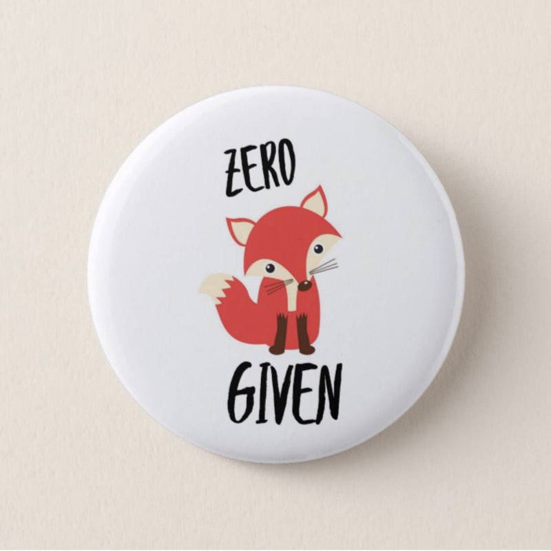 Zero Fox Given - Etsy