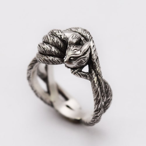 Nine Tailed Fox Ring Fox Spirit Ring - Etsy