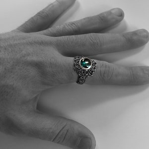 Dark Moon Ring - the Witch Ring - Unisex Silver Ring - Etsy